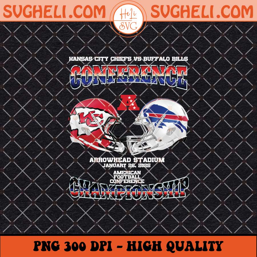 Helmet Kansas City vs Buffalo Super Bowl LIX Png
