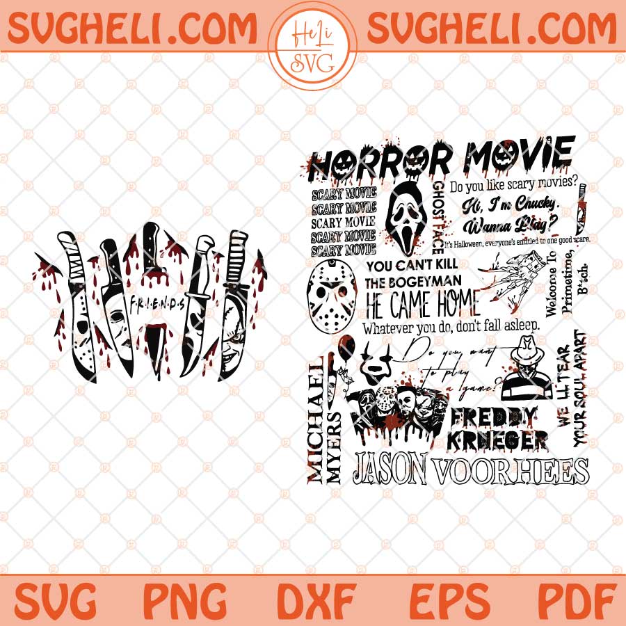Horror Movie Killers Svg Horror Characters Svg Horror Svg