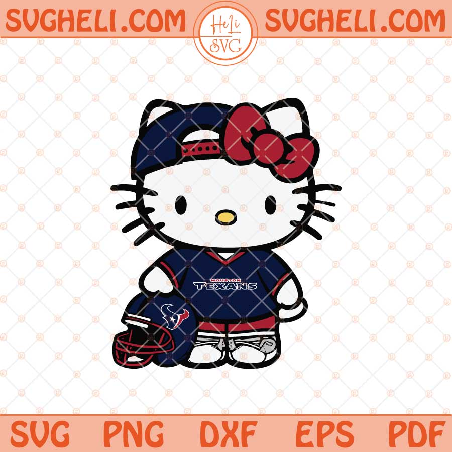 Houston Texans Hello Kitty Svg Houston Football Svg