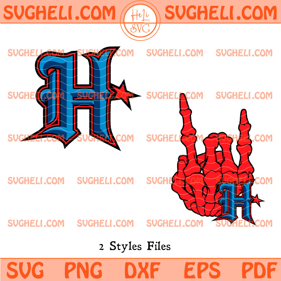 Houston Texans Skeleton Hand Svg, Houston Texans H Town Svg