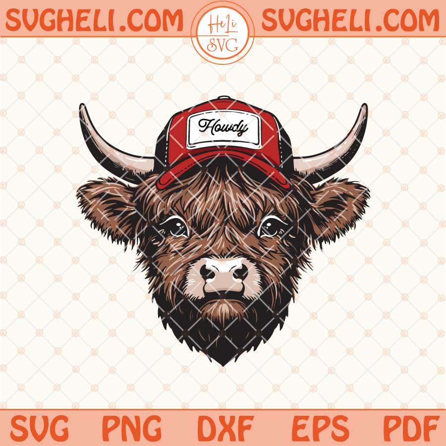 Howdy Cow Svg Western Svg Cowgirl Svg Cowboy Svg