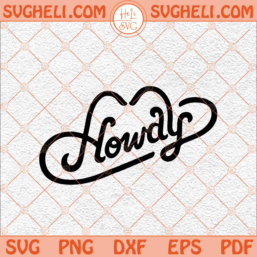 Howdy Svg Hand Lettering Typography Script Art 1950s Country Svg
