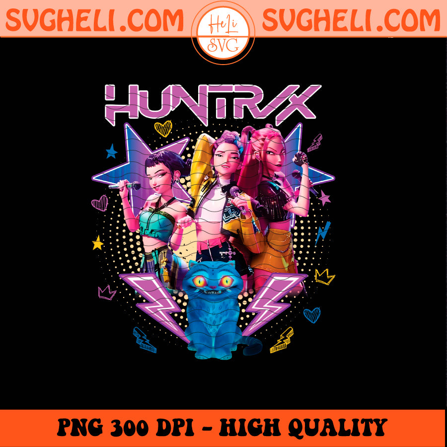 Huntrix Band Girl Png, Rumi Mira Zoey Huntrix Png