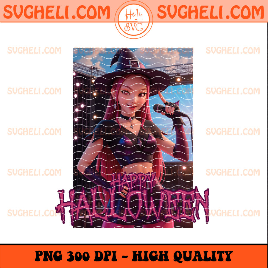 Huntrix Mira Halloween Design Png, Horror Halloween Png