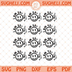 I Am 39 Plus Middle Finger Svg Customizable Age Middle Finger Svg