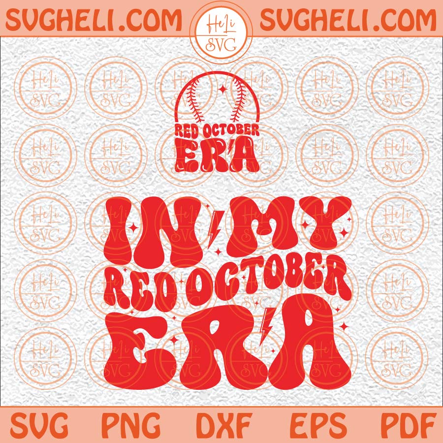 In Our Red October Era Svg Red October Svg October We Wear Red Svg