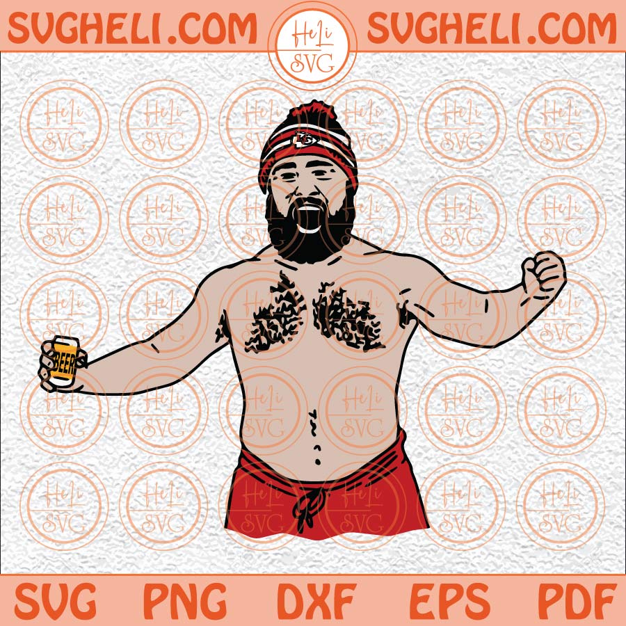 Jason Kelce Svg Kc Hype Man Svg Kelce Heart Hands Svg Chiefs Svg