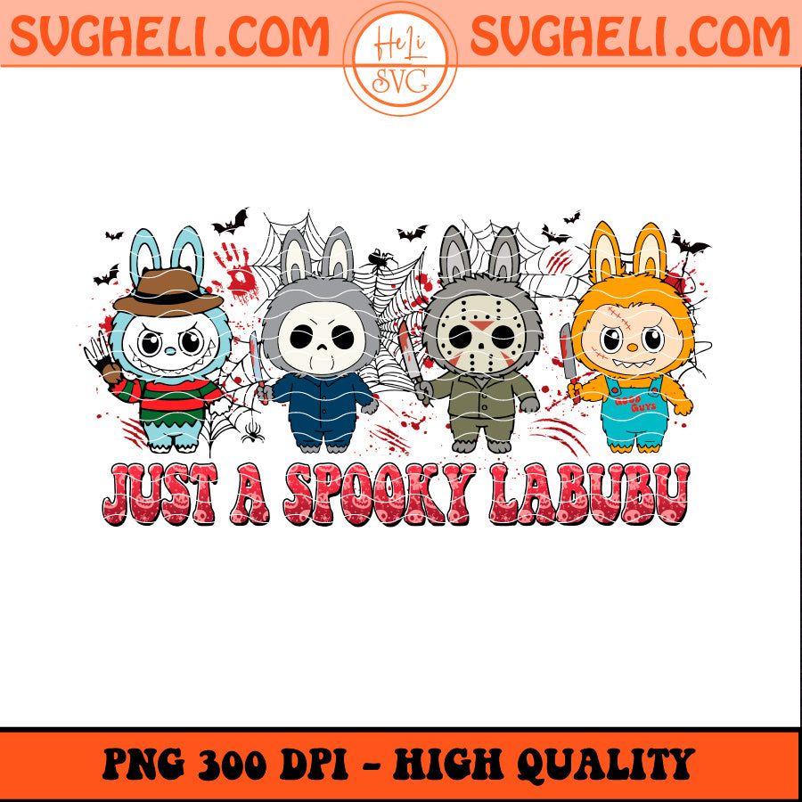 Just A Spooky Labubu Horror Killer Png, Horror Labubu Png