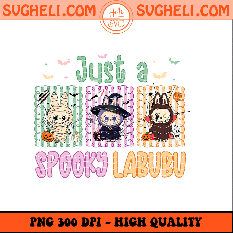 Just A Spooky Labubu Png, Labubu Horror Movie Characters Png