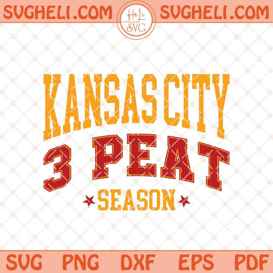 Kansas City Chiefs 3Peat Svg KC Chiefs Football Svg