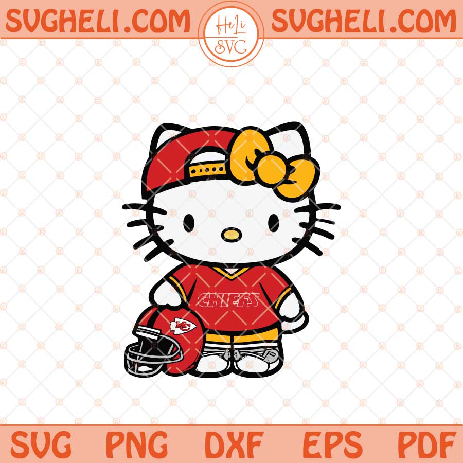 Kansas City Chiefs Hello Kitty Svg Kansas City Chiefs Svg