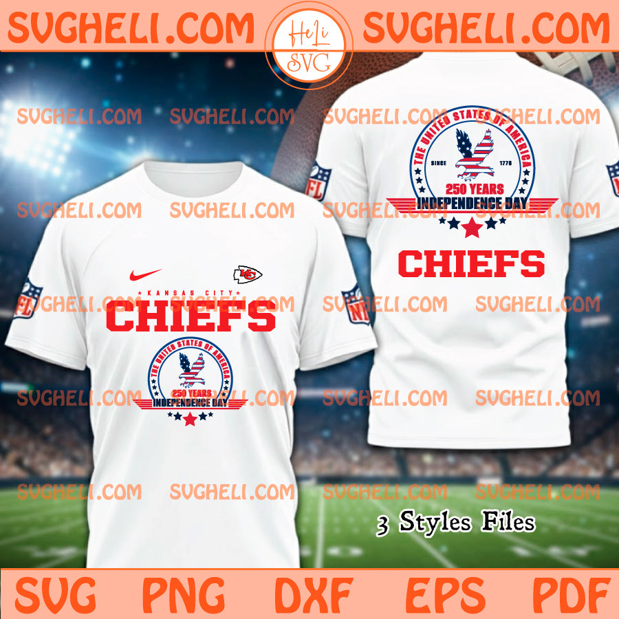 Kansas City Chiefs USA 250th Anniversary Svg, Chiefs NFL Svg