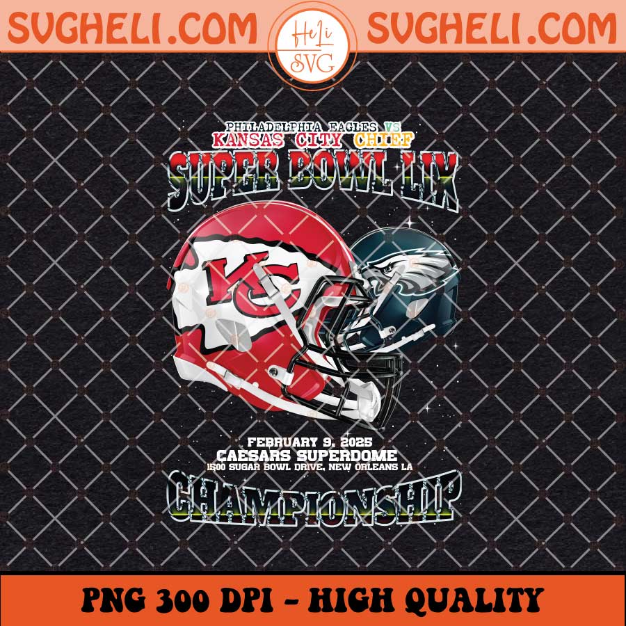 Kansas City Chiefs vs Philadelphia Eagles Super Bowl LIX Png