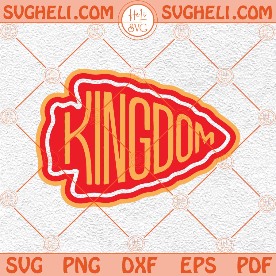 Kansas City Football Chiefs Kingdom Arrowhead Svg Football Svg
