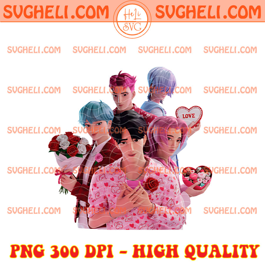 K-pop Demon Hunters Saja Boys Valentine Png, Saja Boys Png