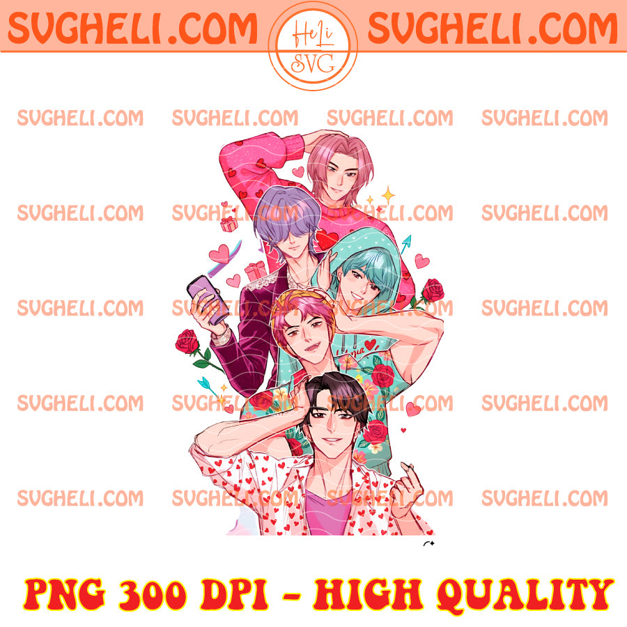 Kpop Demon Hunters Saja Boys Valentines Png, Love Kpop Png