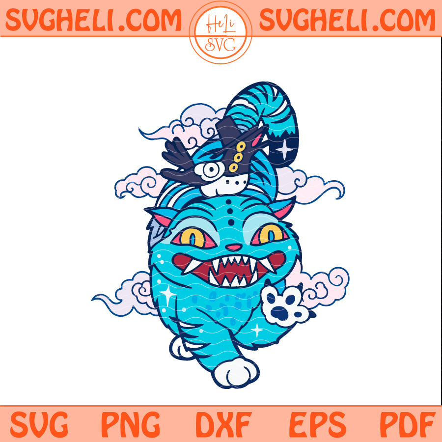 Kpop Demon Hunters Tiger and Bird Svg, Derpy and Bird Svg