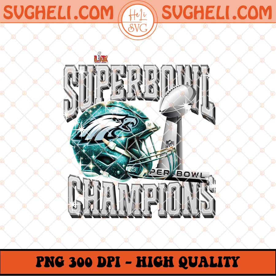 LIX Super Bowl Champions Philadelphia Eagles 2025 Png