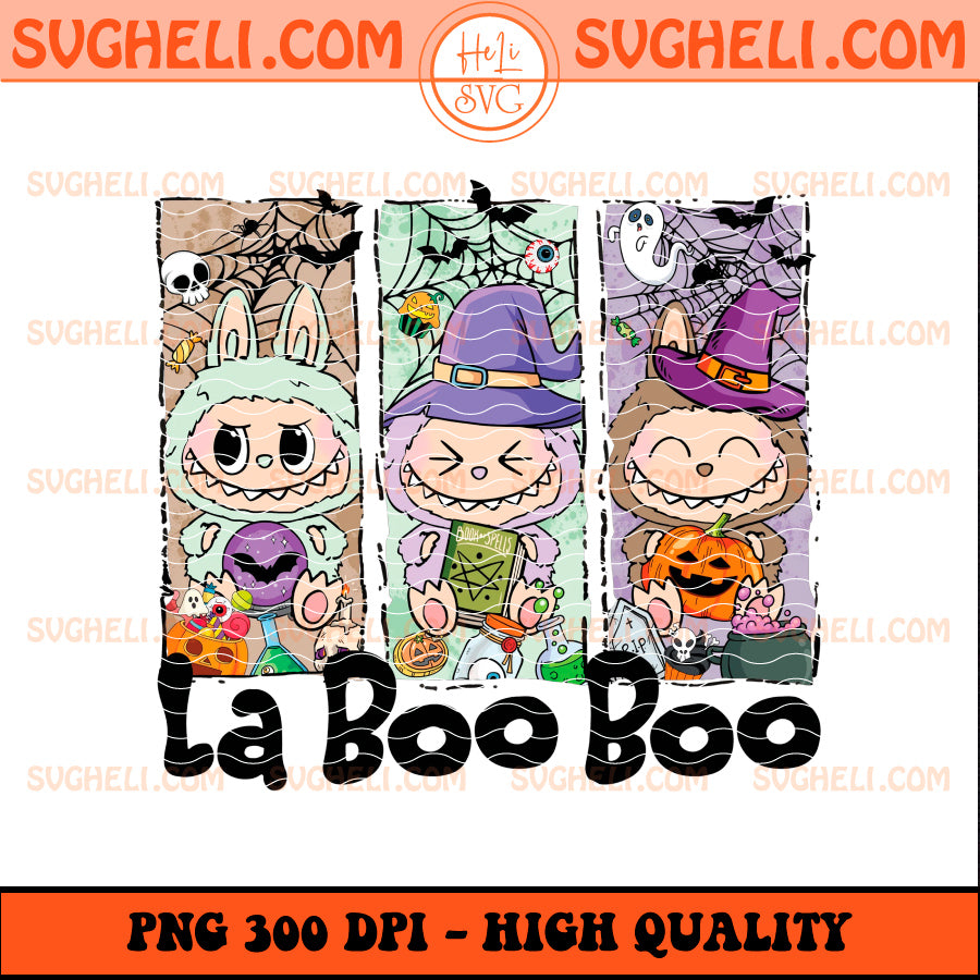La Boo Boo Halloween Png, Labubu Halloween Png