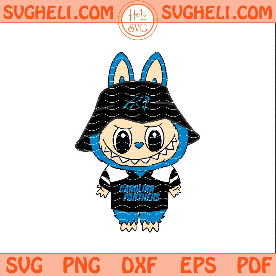 Labubu Carolina Panthers Football Svg Labubu NFL Svg