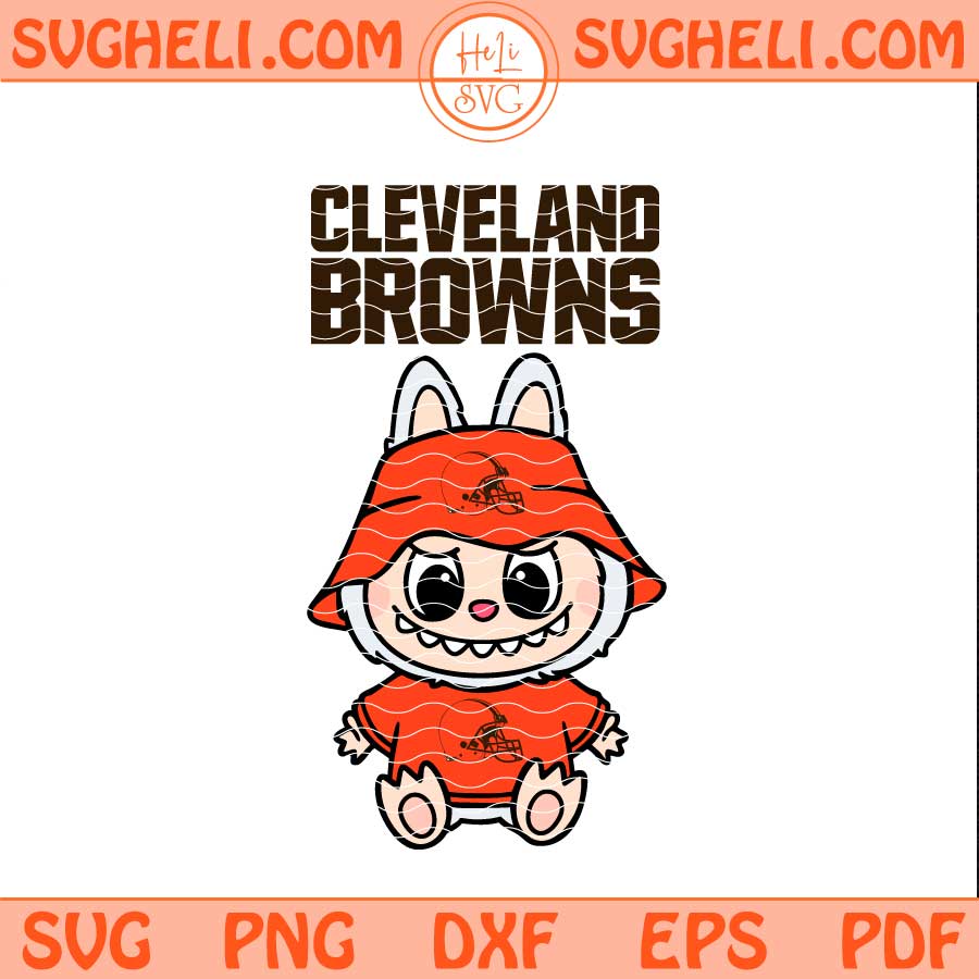 Labubu Cleveland Browns Football Svg Labubu Football Svg