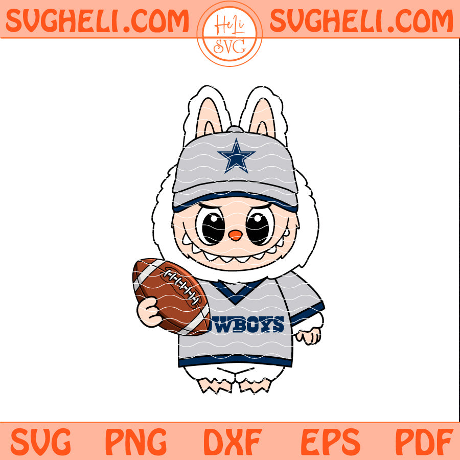 Labubu Dallas Cowboys NFL Svg Labubu Cowboys NFL Svg