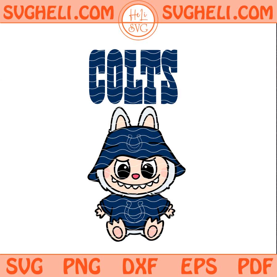 Labubu Indianapolis Colts Football Svg Labubu Football Svg