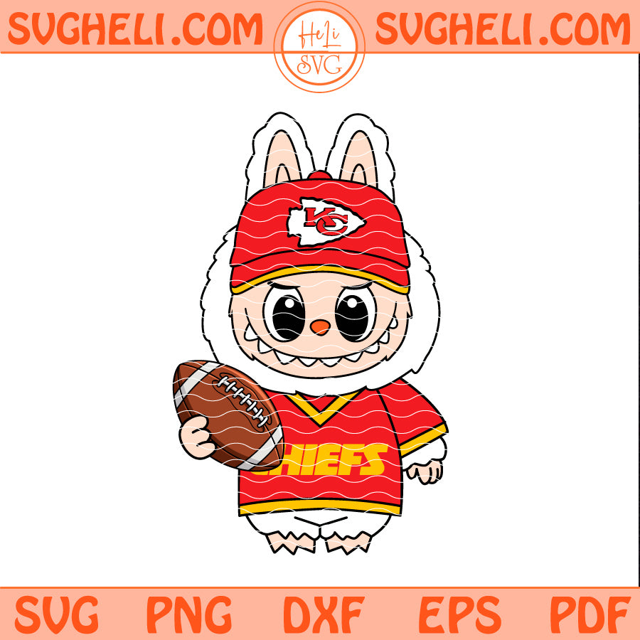 Labubu Kansas City Chiefs NFL Svg Labubu Chiefs NFL Svg