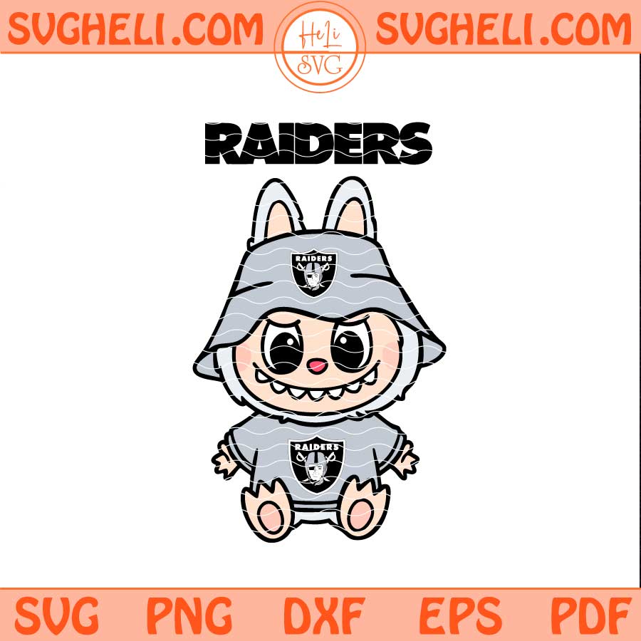 Labubu Las Vegas Raiders Football Svg Labubu Football Svg