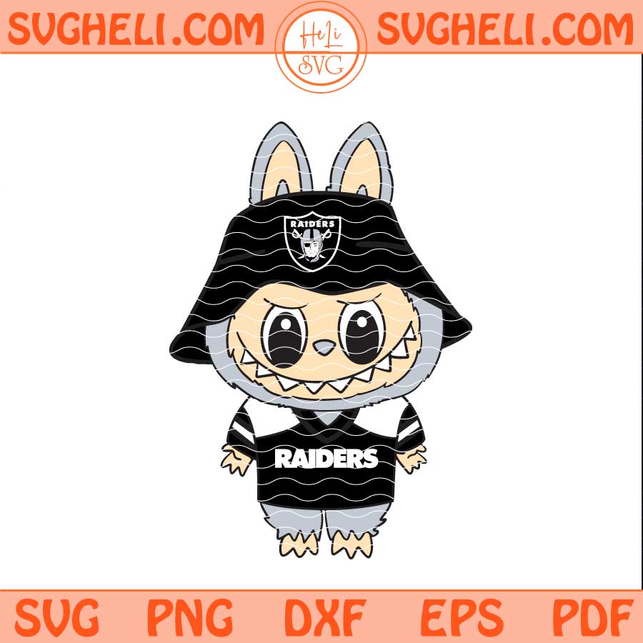 Labubu Las Vegas Raiders Football Svg Labubu NFL Svg