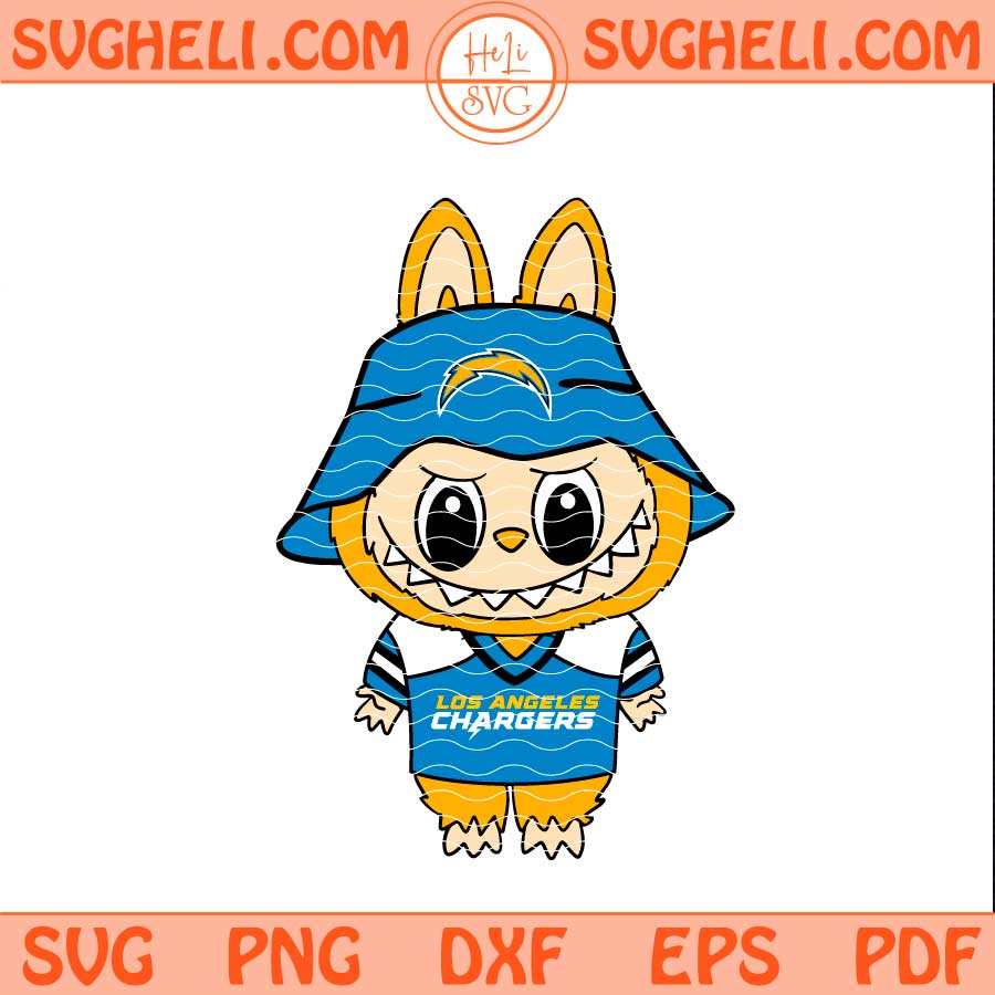 Labubu Los Angeles Rams Football Svg Labubu NFL Svg
