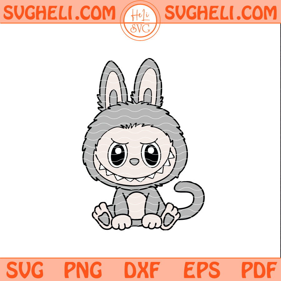 Labubu Monkey Svg Funny Labubu Svg Cute Labubu Monkey Svg