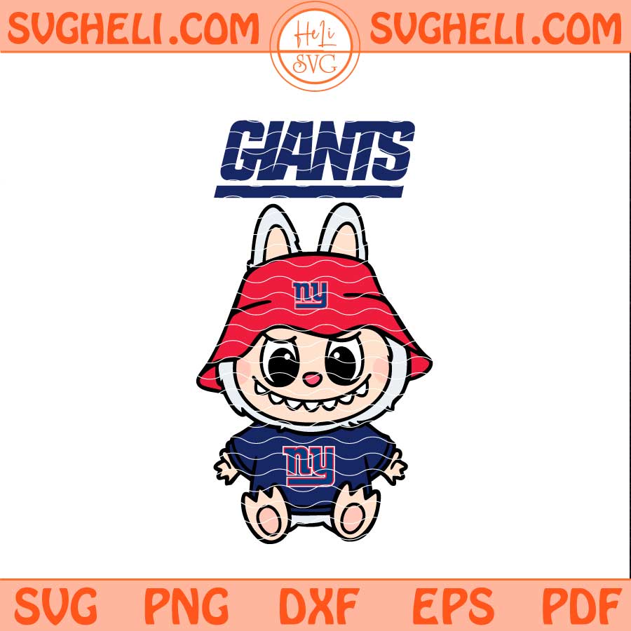 Labubu New York Giants Football Svg Labubu Football Svg