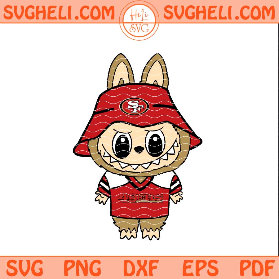Labubu San Francisco 49ers Football Svg Labubu NFL Svg