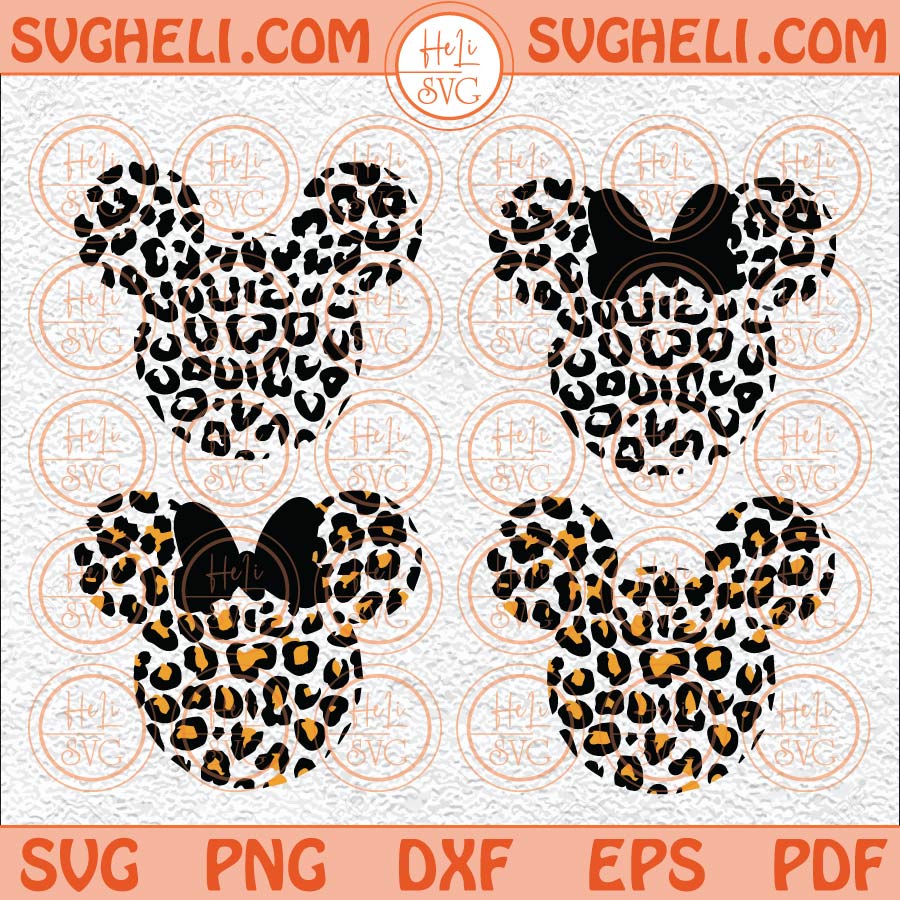Leopard Mouse Svg Mouse Head Cheetah Leopard Svg Funny Mouse Svg