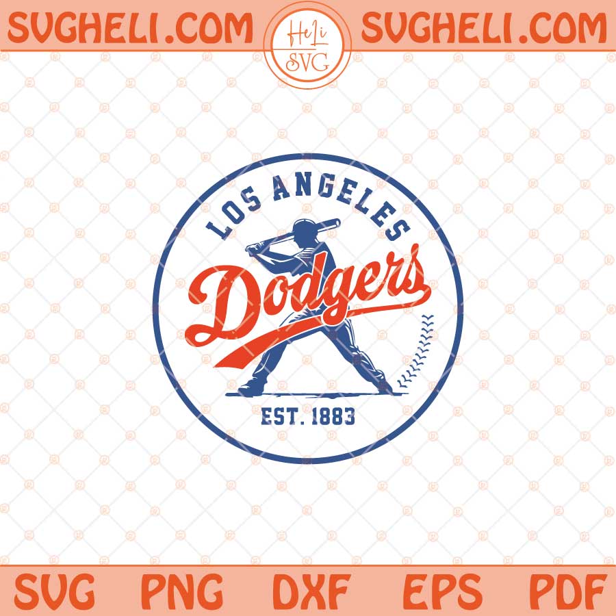 Los Angeles Dodgers Svg Baseball Svg Dodgers Baseball Svg