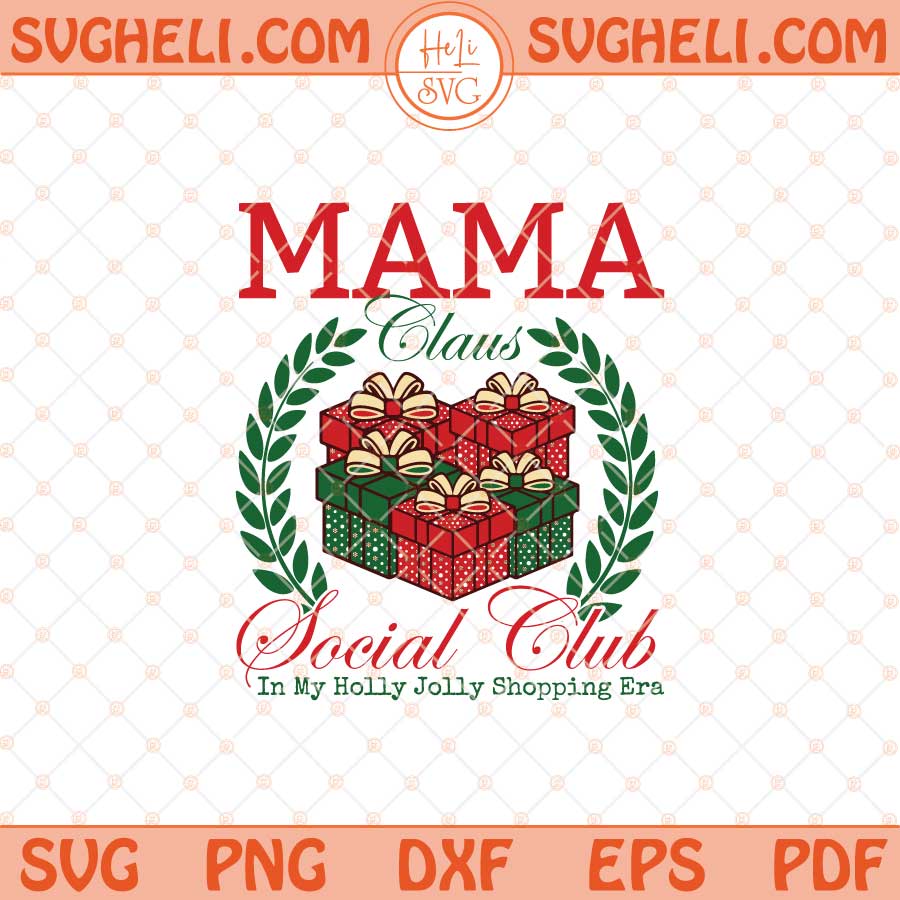 Mama Claus Svg Coquette Bow Christmas Svg Christmas Svg