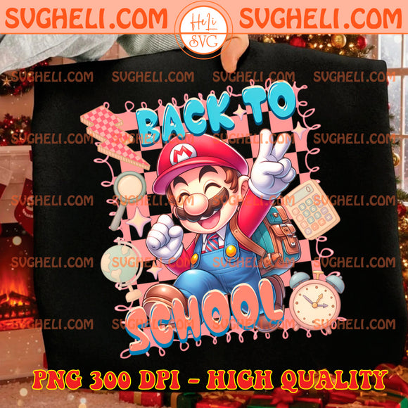 Mario Back to School Png, Super Mario Back To School Png