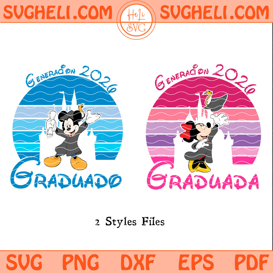 Mickey Minnie Graduation 2026 Svg Mickey Graduate Svg
