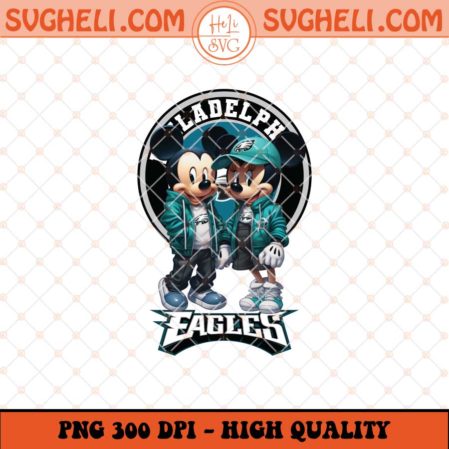 Mickey Minnie Mouse Philadelphia Eagles Football Png