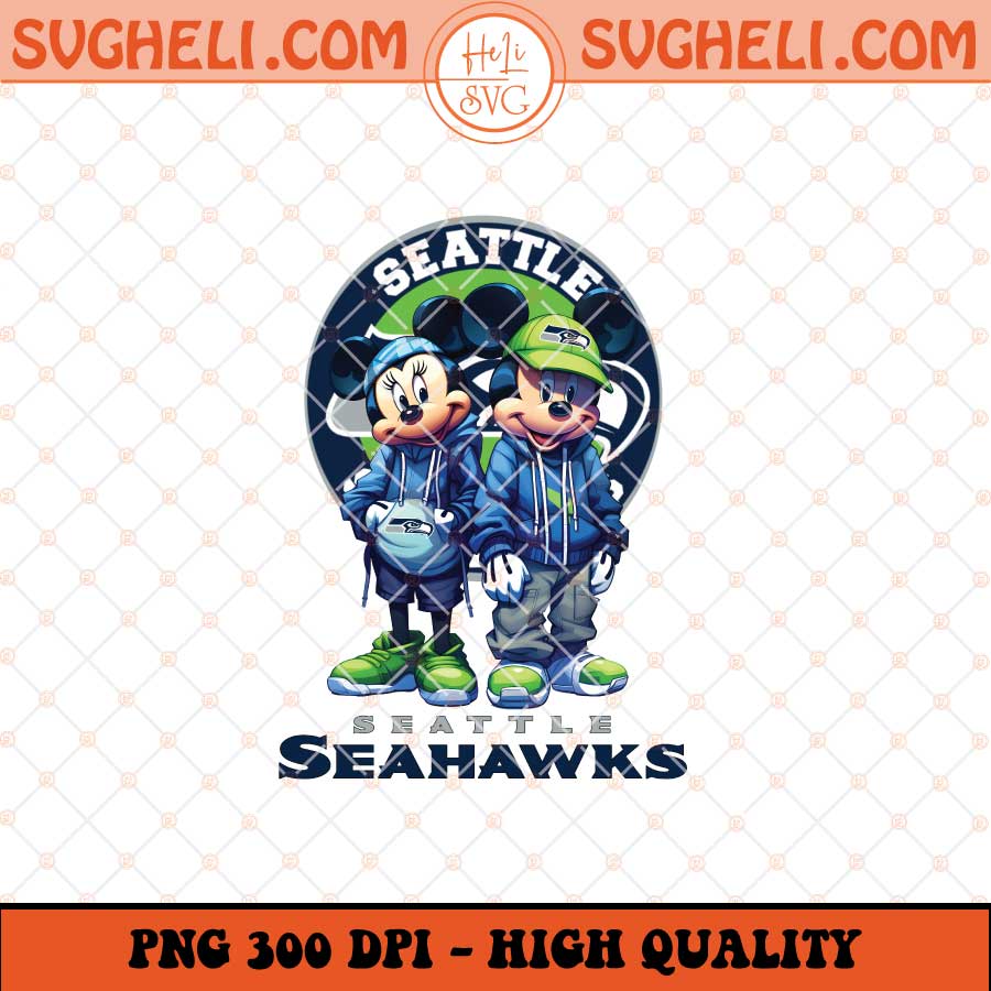 Mickey Minnie Mouse Seattle Seahawks Football Png