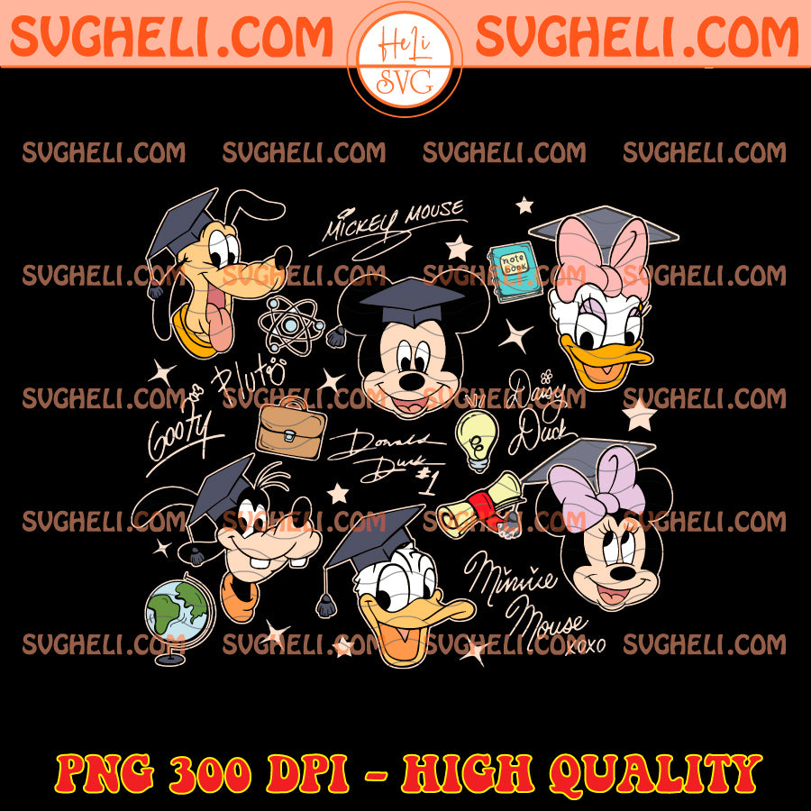 Mickey and Friends Graduation 2026 Png,Disney Graduation Png