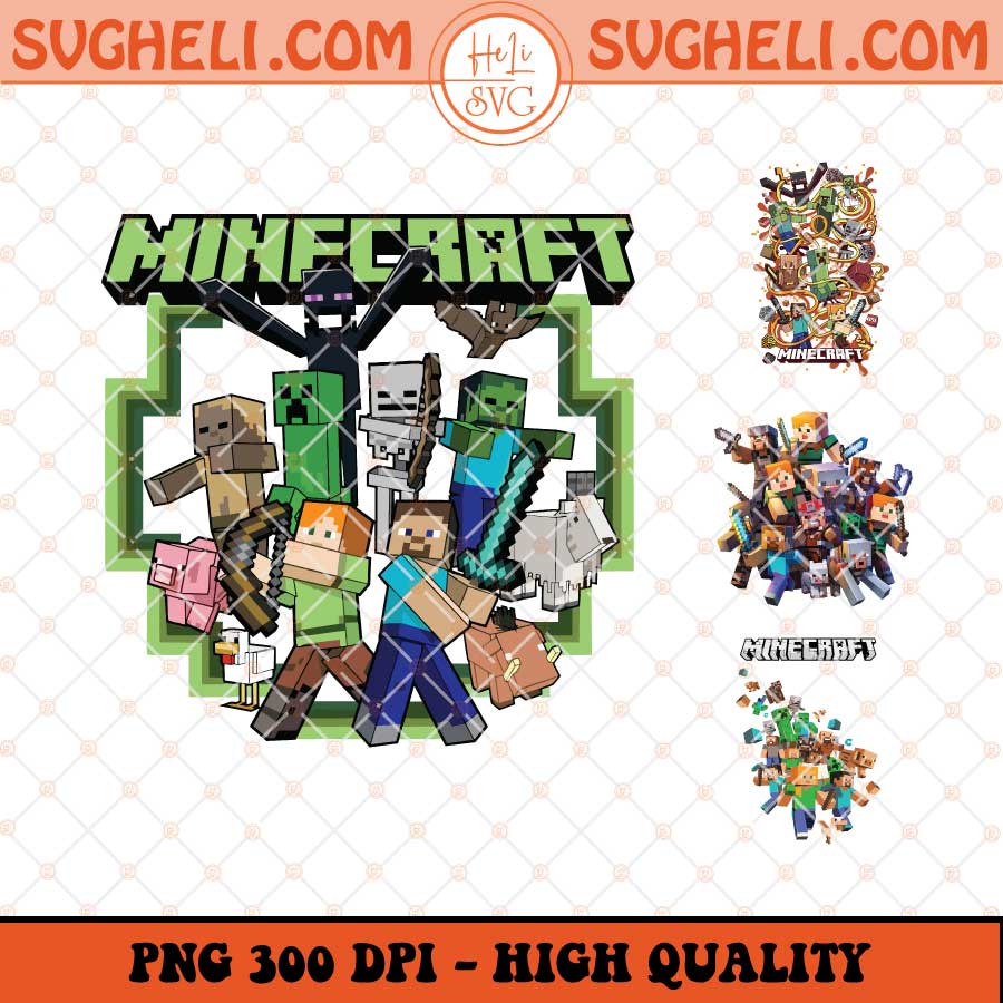 Minecraft Game Png Game Character Sublimation Design