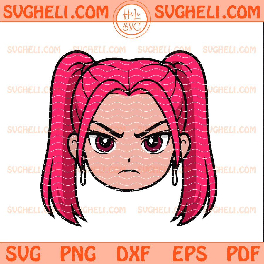 Mira Face Kpop Demon Hunters Svg, Mira Huntrix Svg