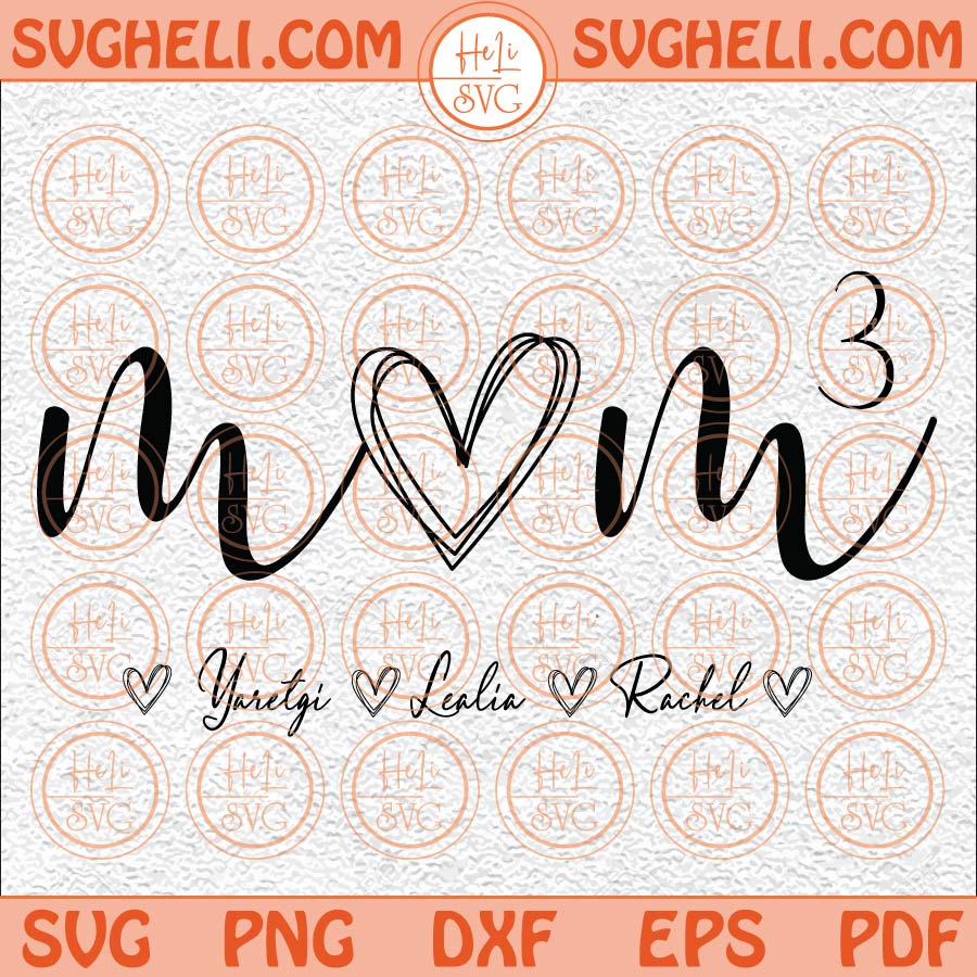 Mom To The Power Svg Kids Names Svg Personalized Mom Svg Mom Svg
