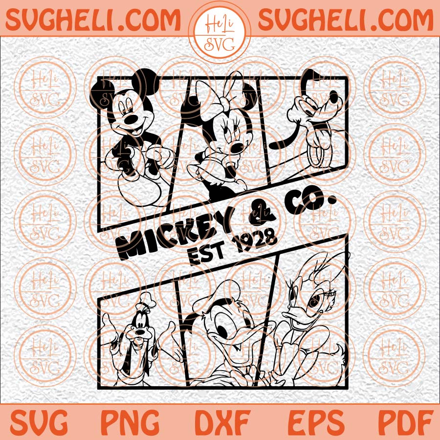 Mouse And Friends Svg Mouse Co Est 1928 Svg Best Friends Svg