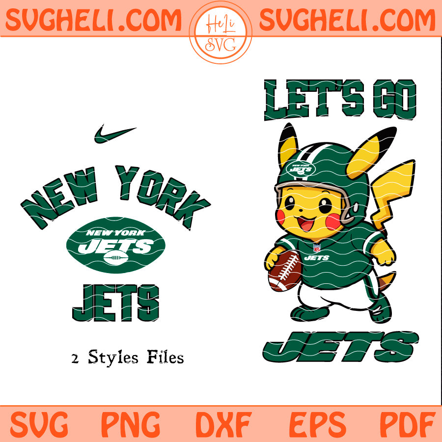 New York Jets Pokemon NFL Svg, New York Jets Svg
