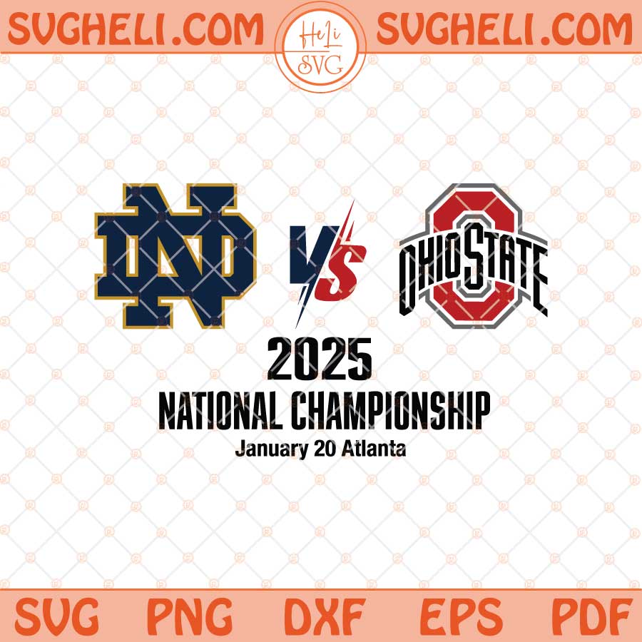 Notre Dame vs Ohio State Svg Ohio Buckeyes Svg