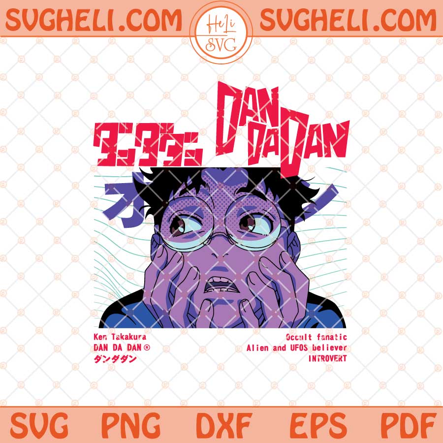 Okarun Svg Ken Takakura Svg Anime DandaDan Svg