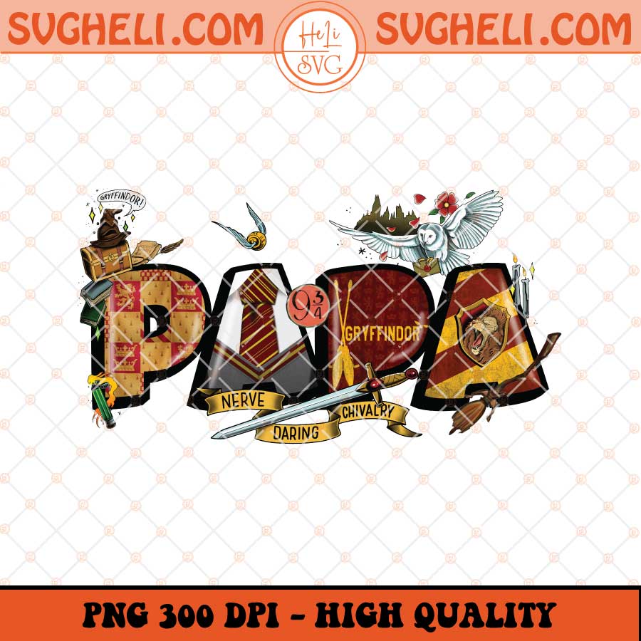 Papa Harry Potter Png Father's Day Word Png Dad Png